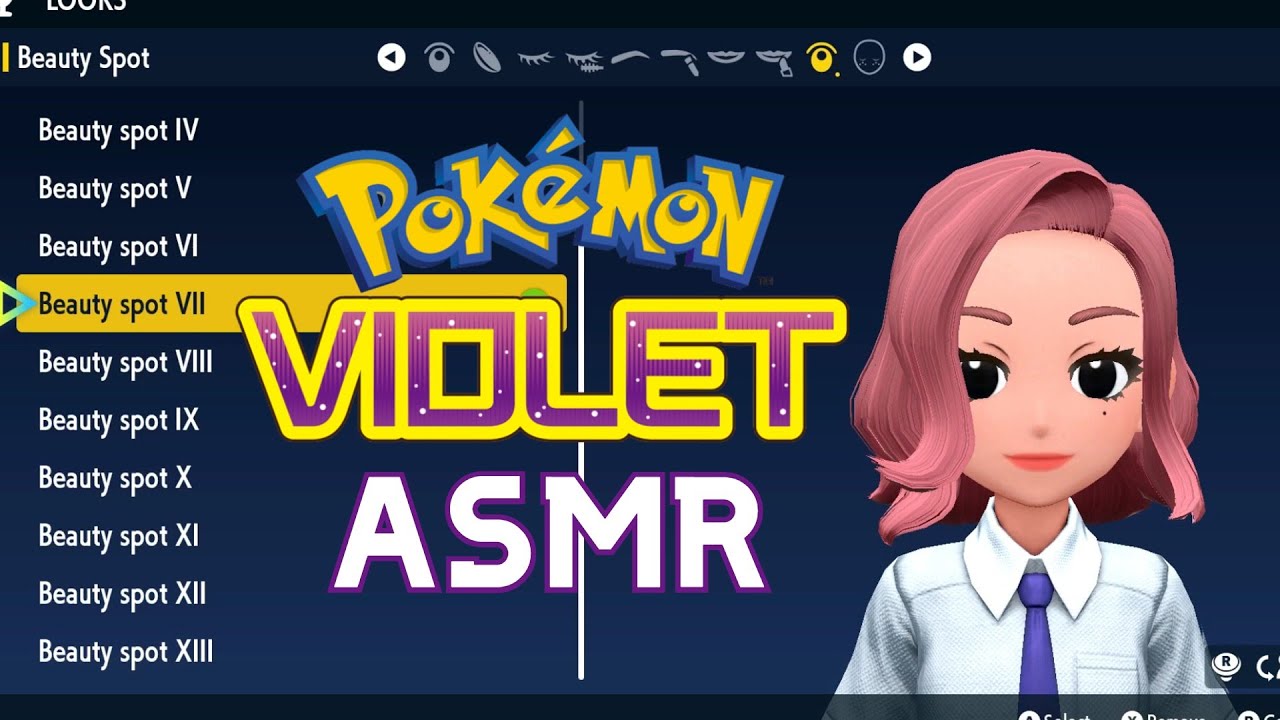 [ASMR] Pokemon Violet Character Creation - YouTube