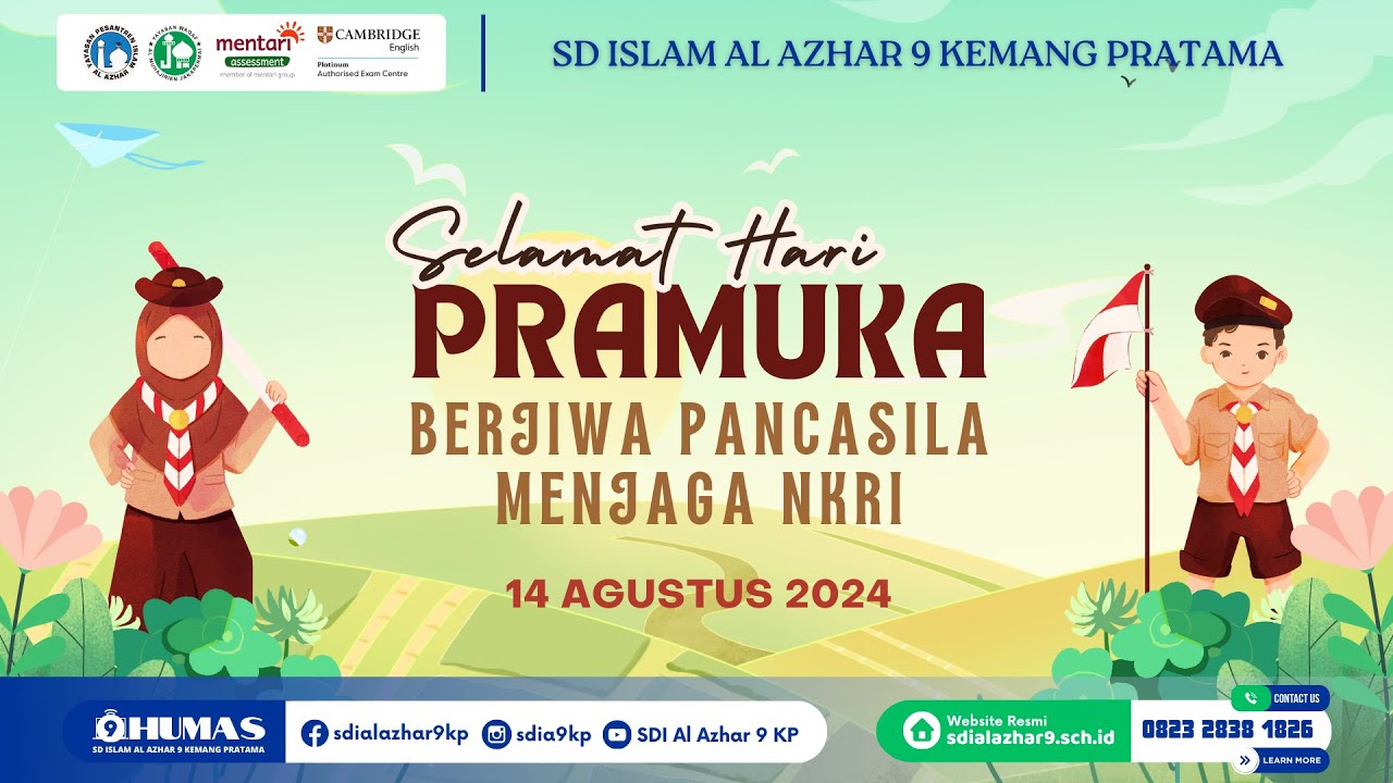 Upacara Hari Pramuka SD ISLAM AL AZHAR 9 KEMANG PRATAMA BEKASI - YouTube