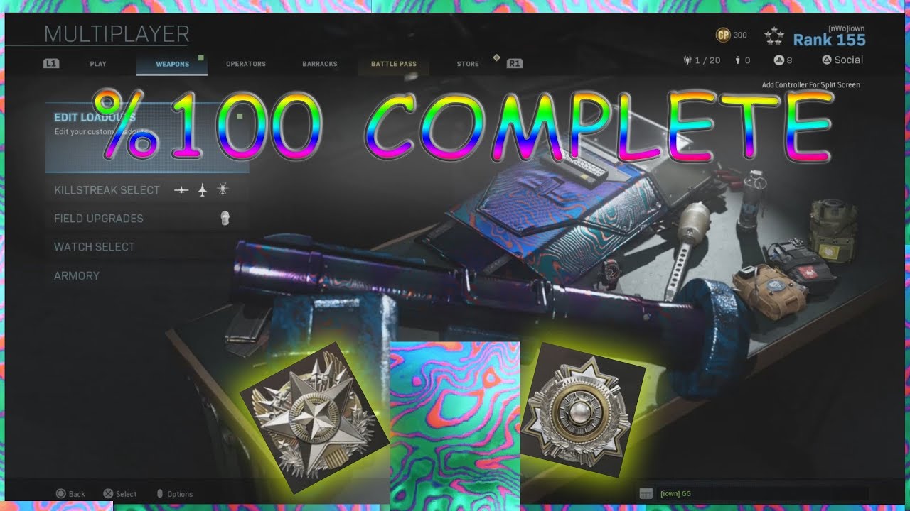 %100 Complete Damascus & Season 0 & 1 Done - COD: Modern Warfare - YouTube