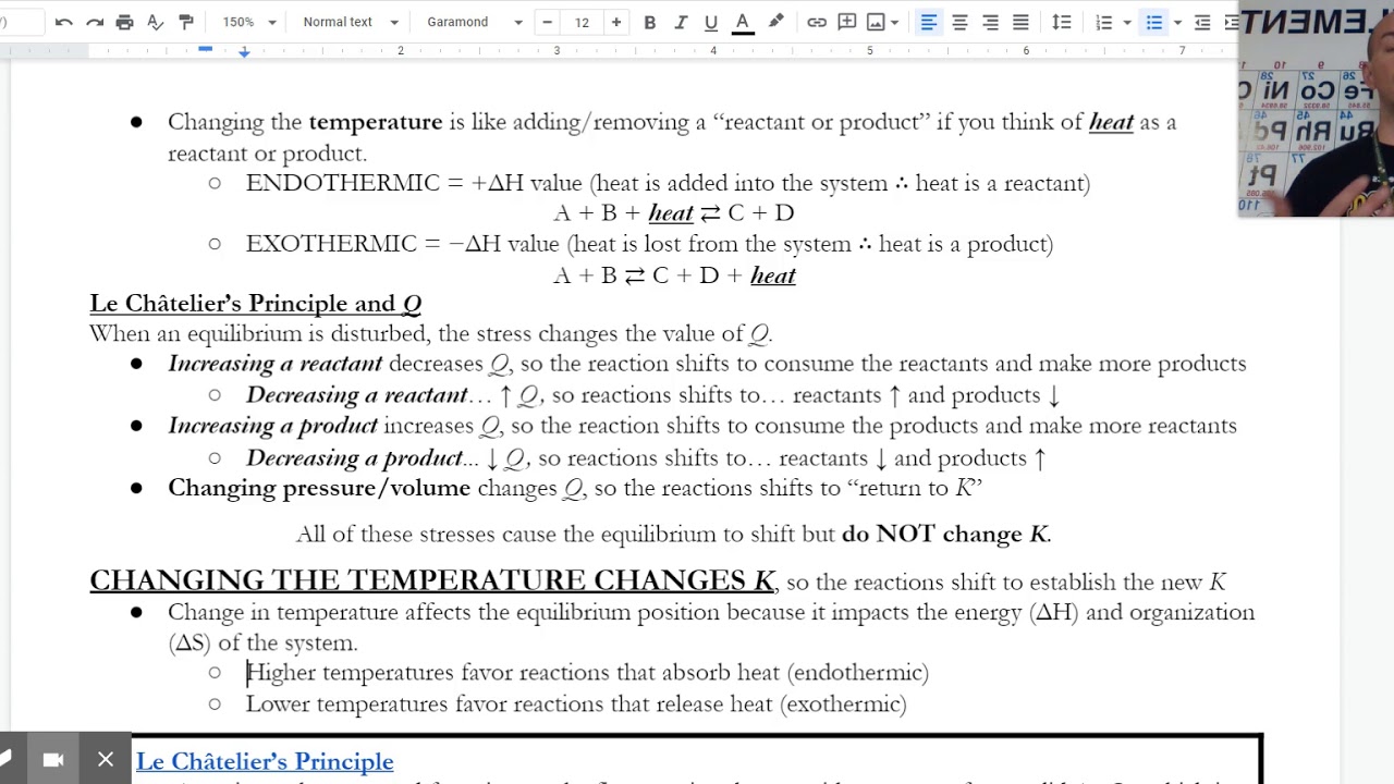 AP Chemistry, Unit 7: Equilibrium Notes- Part 9 - YouTube