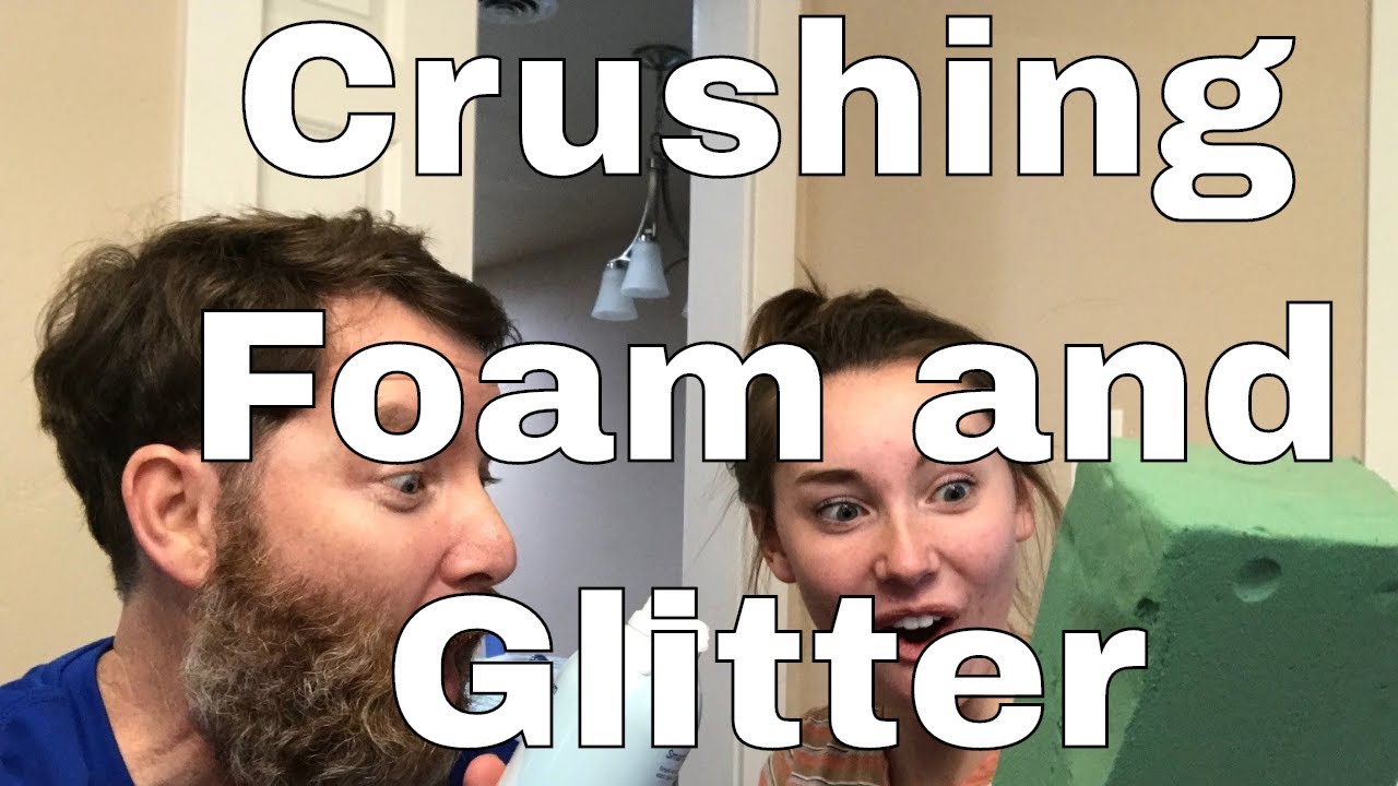 How to make ASMR videos. We use wet foam, glitter and shaving cream ...