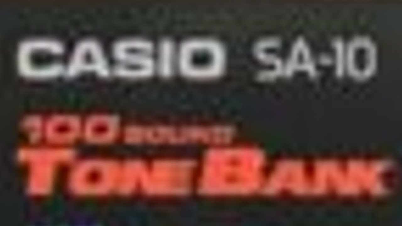 Casio SA-10 Percussion Samples - YouTube