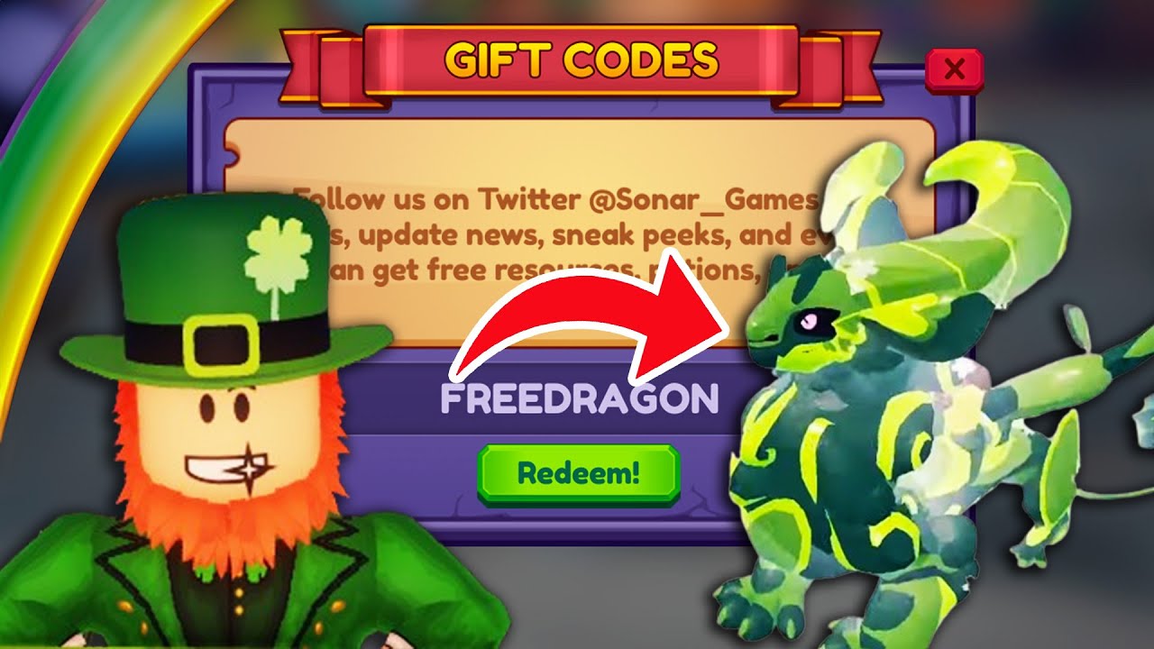 Dragon Adventures ST. PATRICK'S DAY CODES 2025! *SECRET* Roblox - YouTube