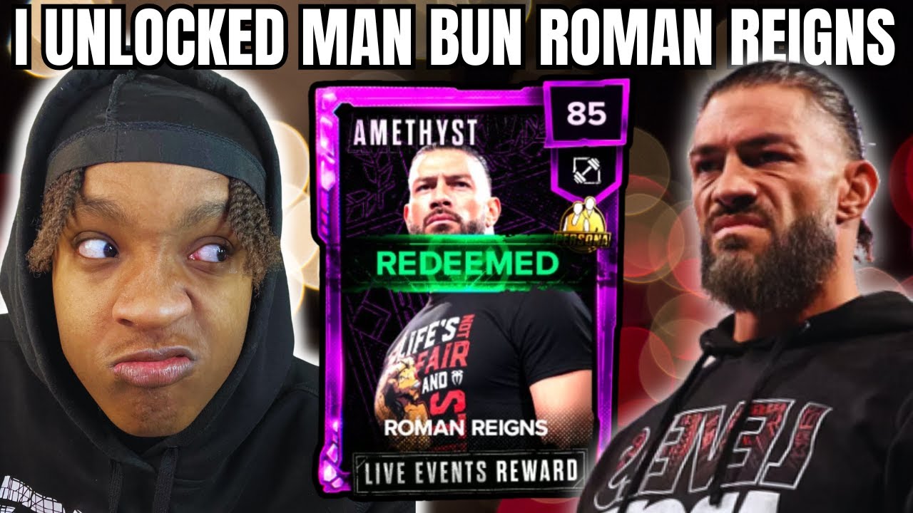 I Pulled Sami Zayn And Unlocked Amethyst Persona Man-Bun Roman Reigns ...