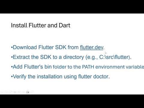 Install flutter and Dart - YouTube
