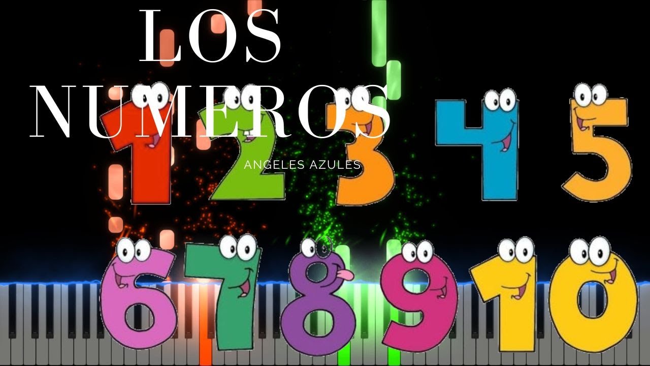 Los Numeros Canciones y clásicos infantiles Piano Cover Midi tutorial ...