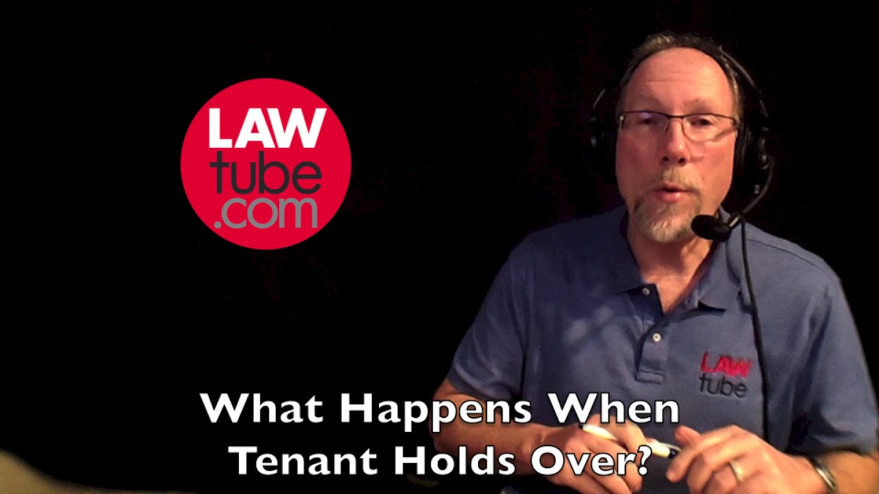 What happens when tenant holds over? - YouTube