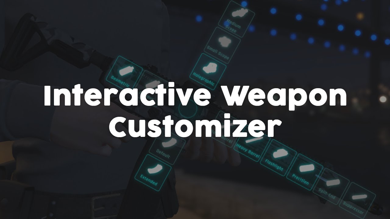 FiveM Interactive Weapon Customizer Script - YouTube
