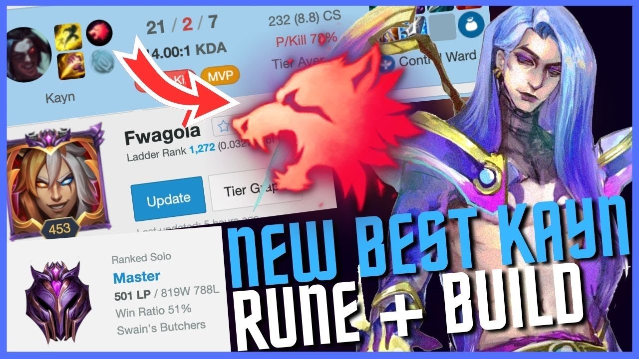 NEW BEST BLUE KAYN BUILD + RUNES FROM EUW! GUARANTEED FREE WINS ...