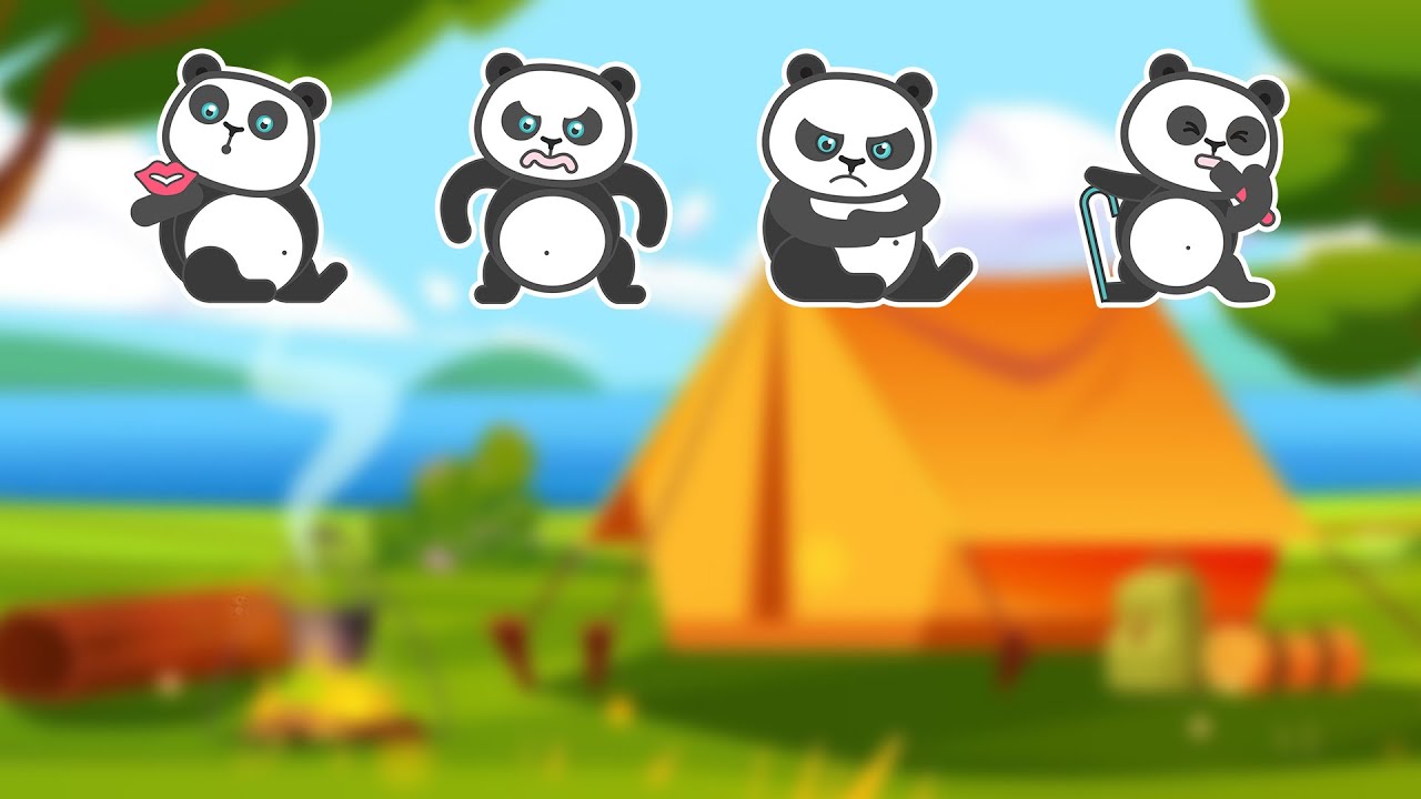 Cartoon Panda 🐼 Matching Game For Kids Part 2 #kids #kidsgame - YouTube