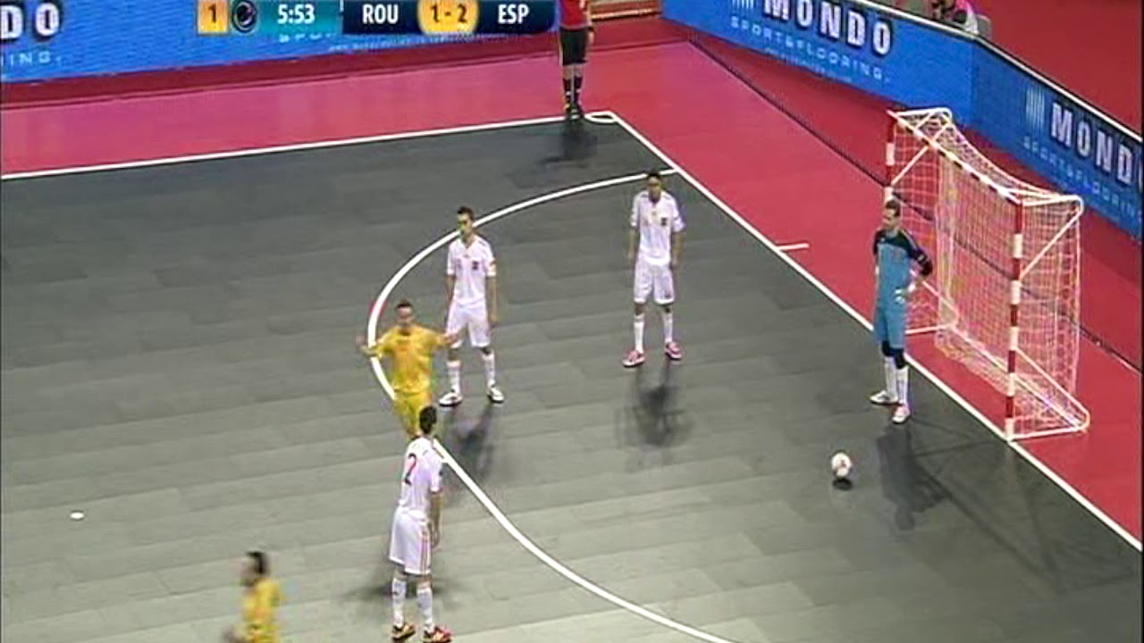Futsal Ataque 5x4 - Goleiro Linha Romênia Euro Futsal 2012 - YouTube