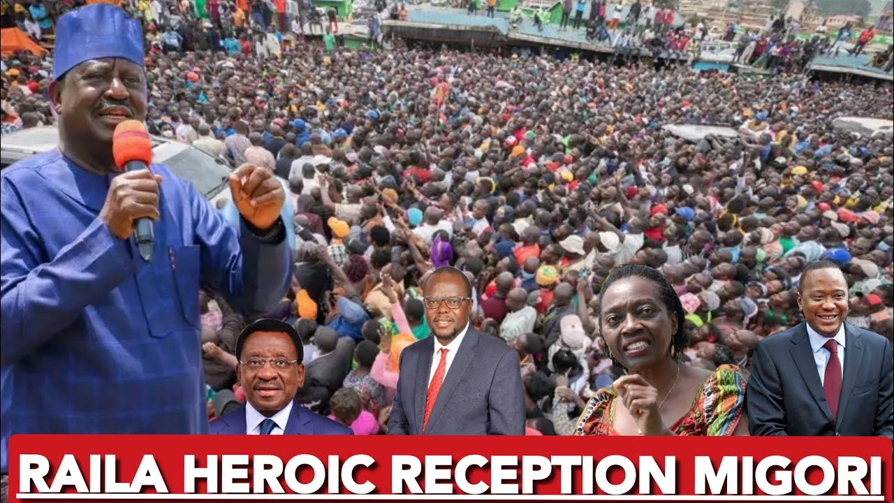 BABA! BABA! BABA! Raila heroic Reception in Migori County | AZIMIO LIVE ...