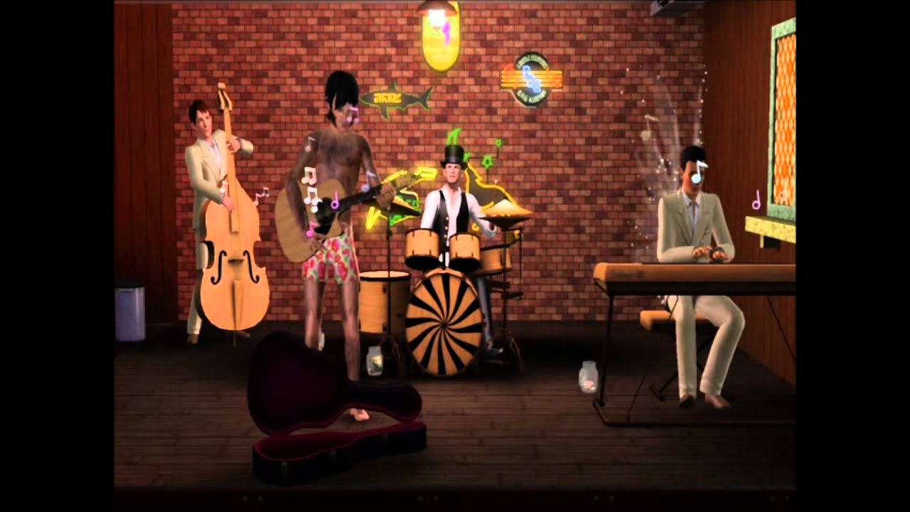 Sims 3 - Band playing - YouTube