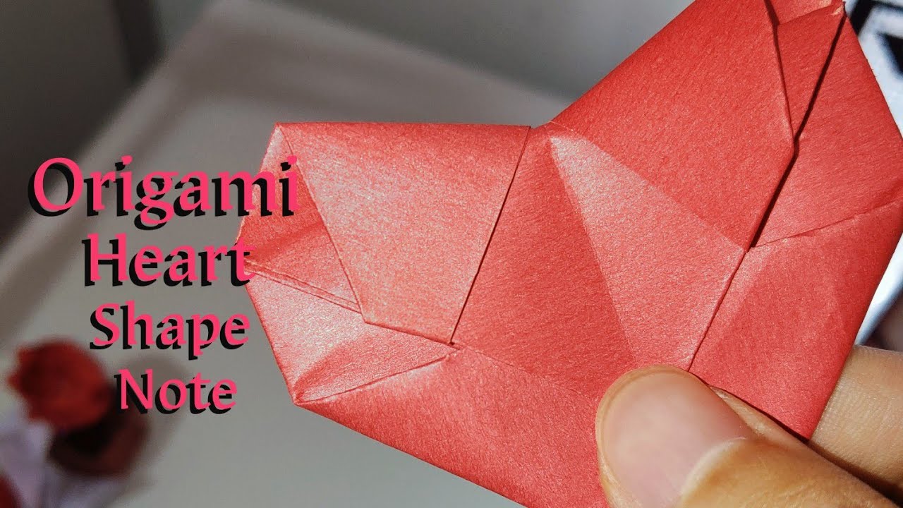 How to make Origami Heart Pop-up Message with Calligraphy 💖 - YouTube