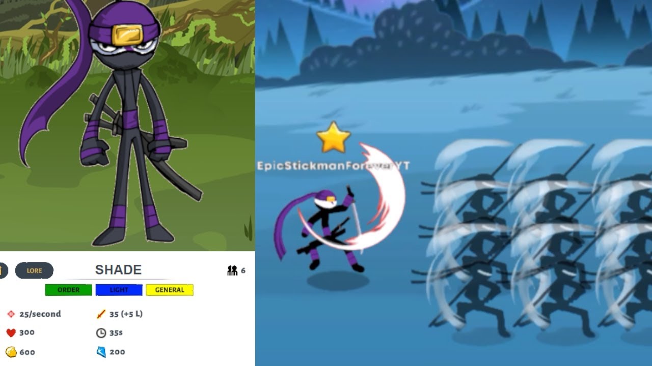 If Shade was in Stick War 3 (Fan-made edit) ft. Dark Ninja Anims ...