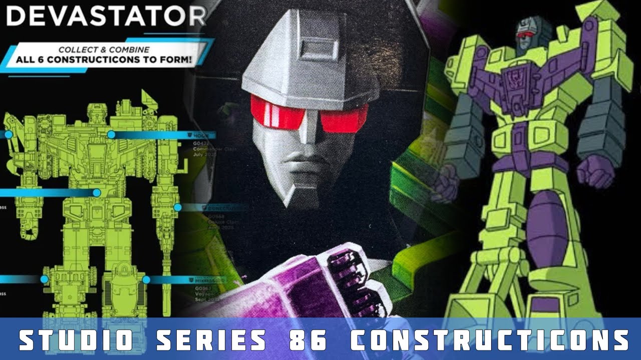 Transformers Studio Series 86 Movie Constructicons Devastator Assembly ...