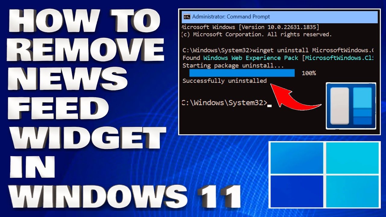 How To Remove News Feed Widget in Windows 11/10 [Guide] - YouTube