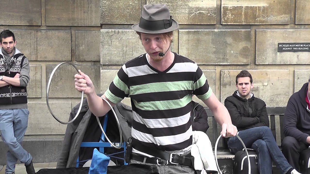 Street magician, Seth Pastuszek/Seth Shepherd, Cambridge June 2013 ...