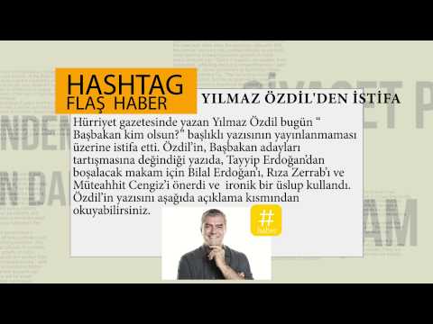 YILMAZ ÖZDİL'DEN İSTİFA