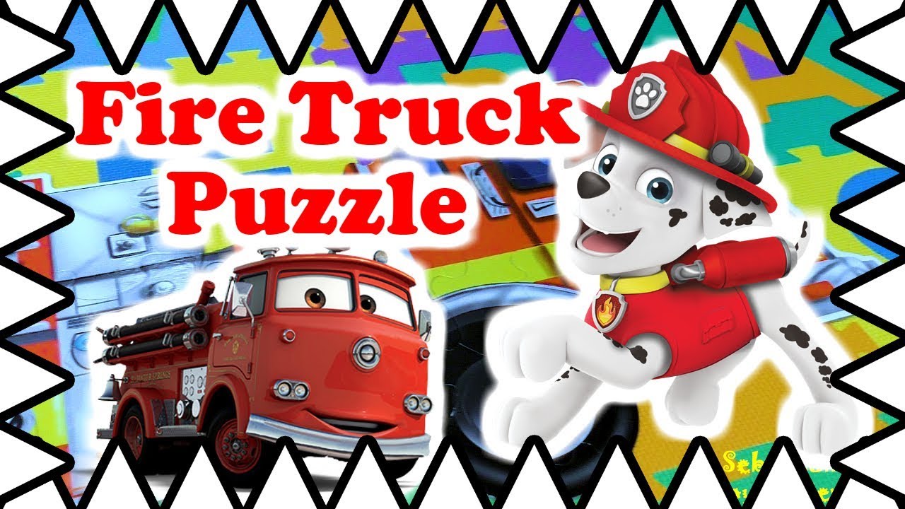 Fire Truck Toy Review! Fire Truck Puzzle Toy Opening! Fire Engine Truck ...