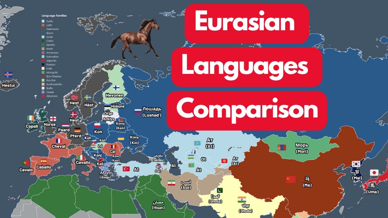 Eurasian Languages Comparison | Language Families - YouTube