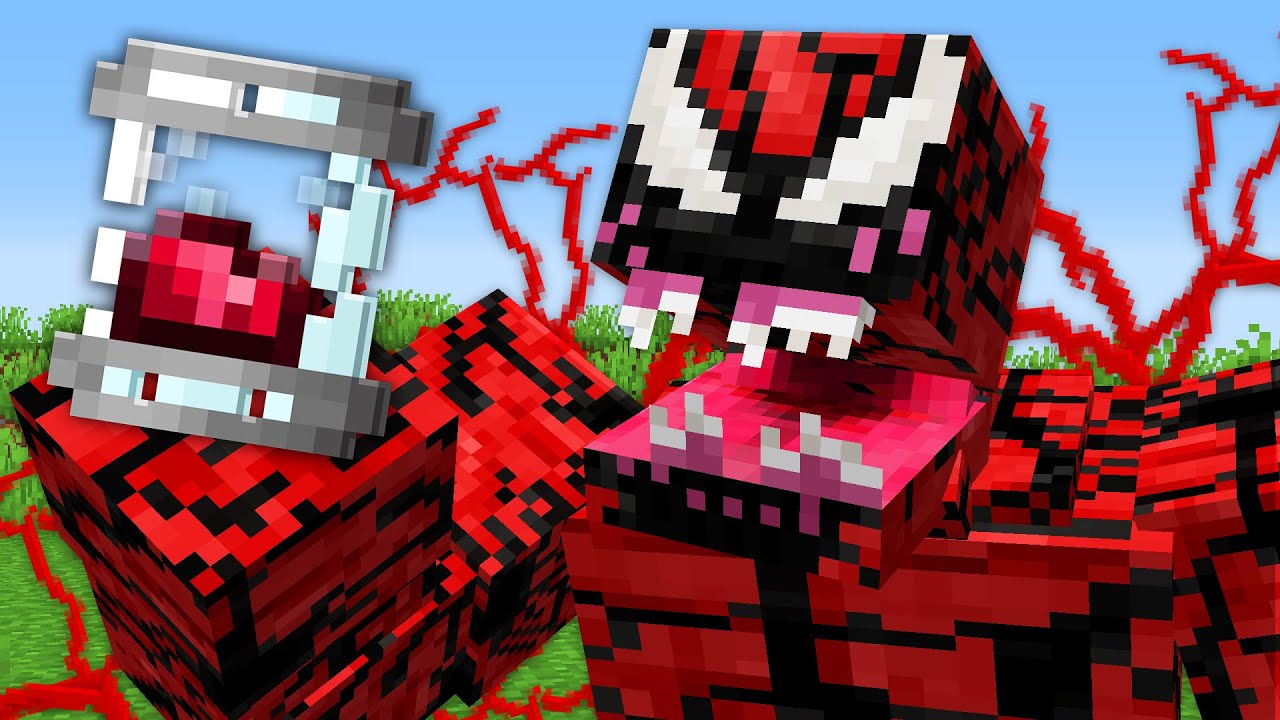 MONTEI A SYMBIOTE MAIS FORTE QUE O VENOM NO MINECRAFT - YouTube
