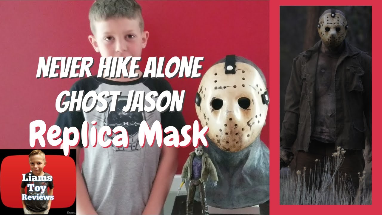 Never hike alone Ghost Jason replica mask - YouTube