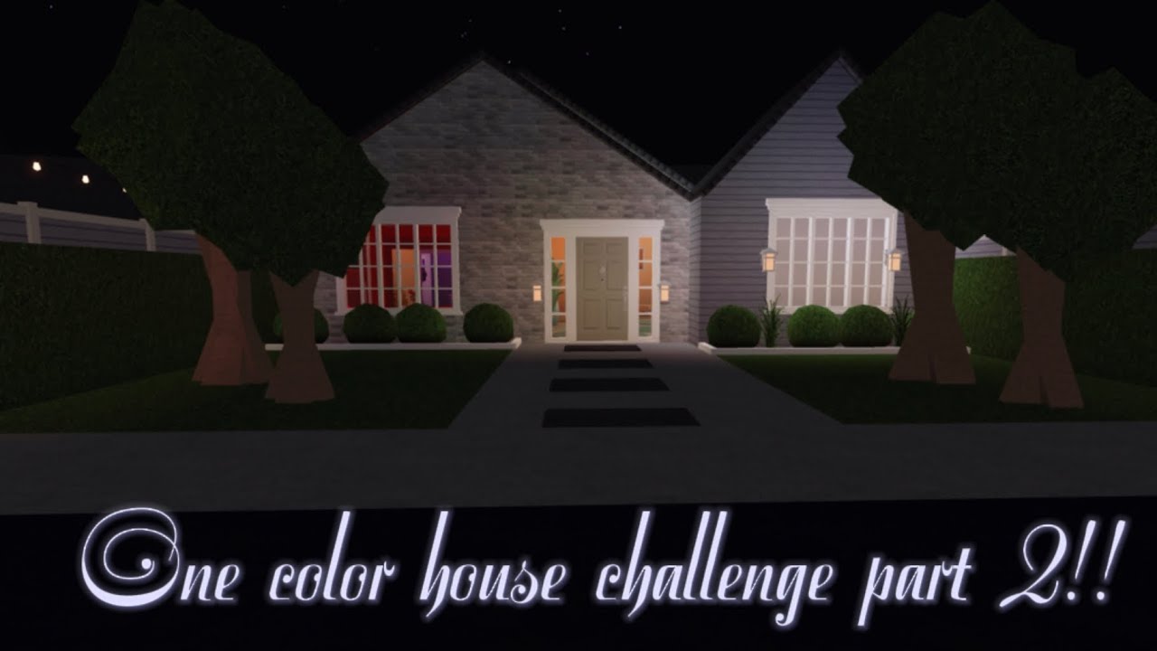 One color house challenge part 2 #robloxgames #robloxgamer #roblox # ...