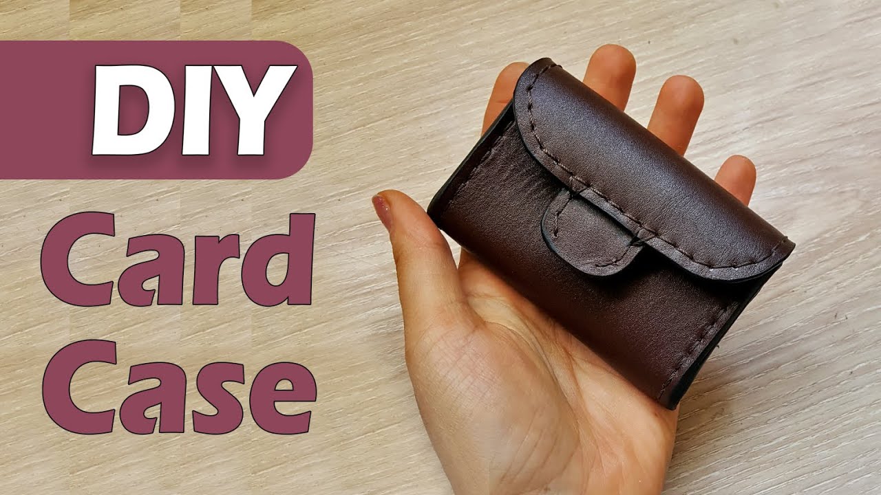 How to Make Leather Card Case // DIY - YouTube