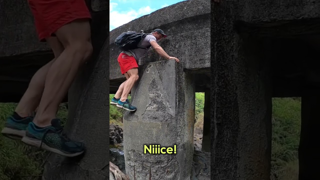 I scared a girl by climbing the bridge! 😱 #short - YouTube