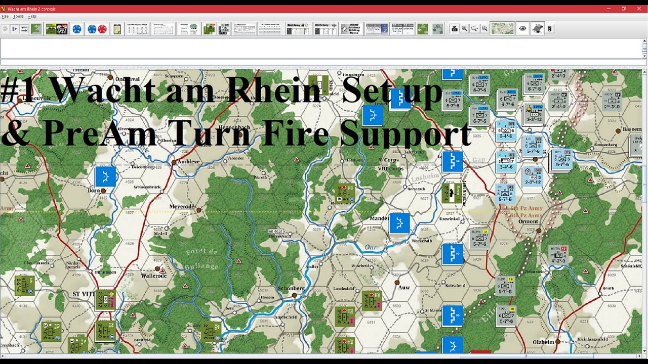 #1 Wacht am Rhein Decision Games Play through Set up and PreAm Turn ...