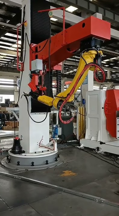 On-site debugging of our inverted cantilever synchronizing with Fanuc robot. - YouTube