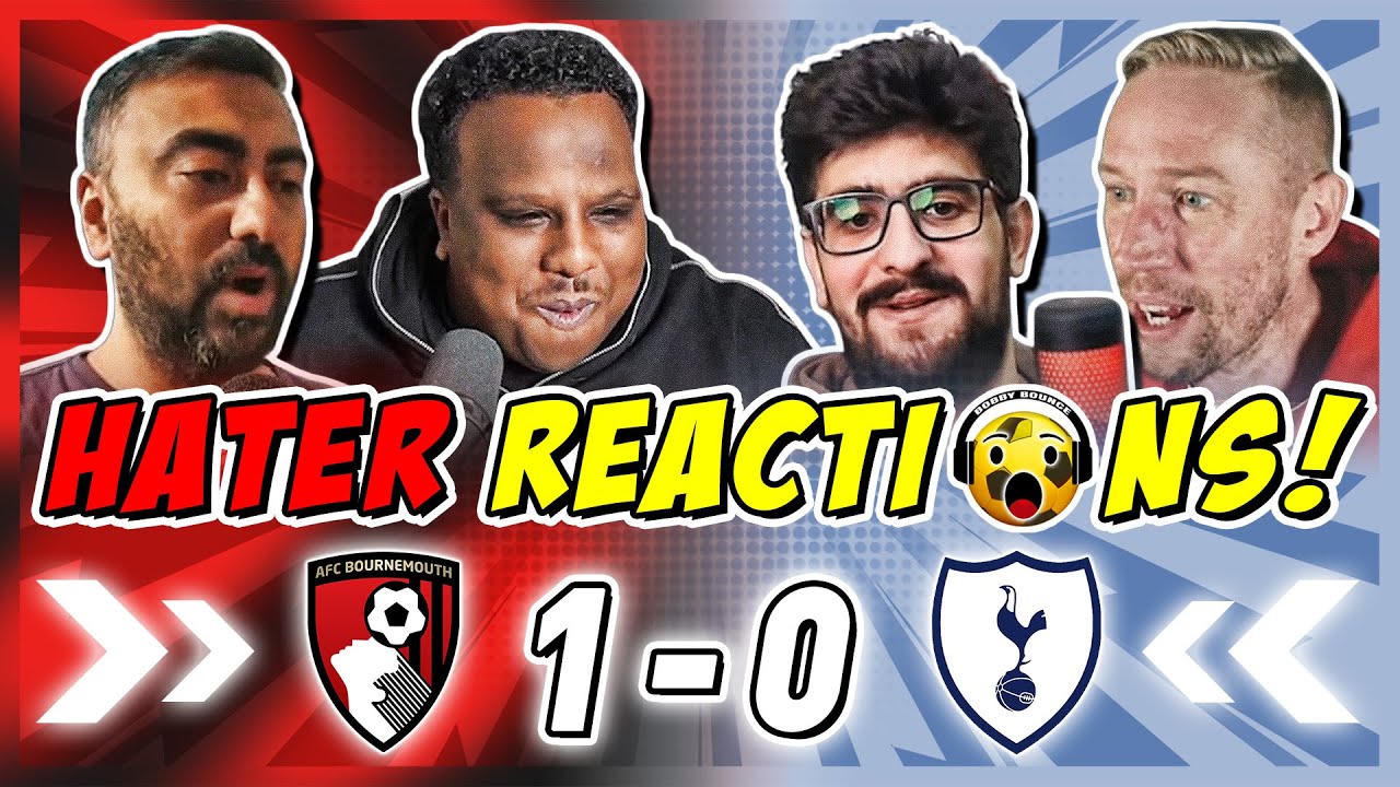 Spurs RIVALS & HATERS SMUG 🤭 Reaction to Bournemouth 1-0 Tottenham ...