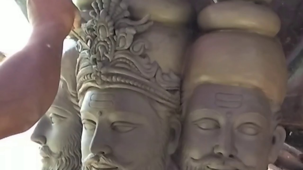 Four head God Brahma Making - YouTube