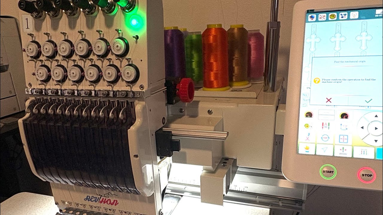RevHon Embroidery Machine From Alibaba - YouTube