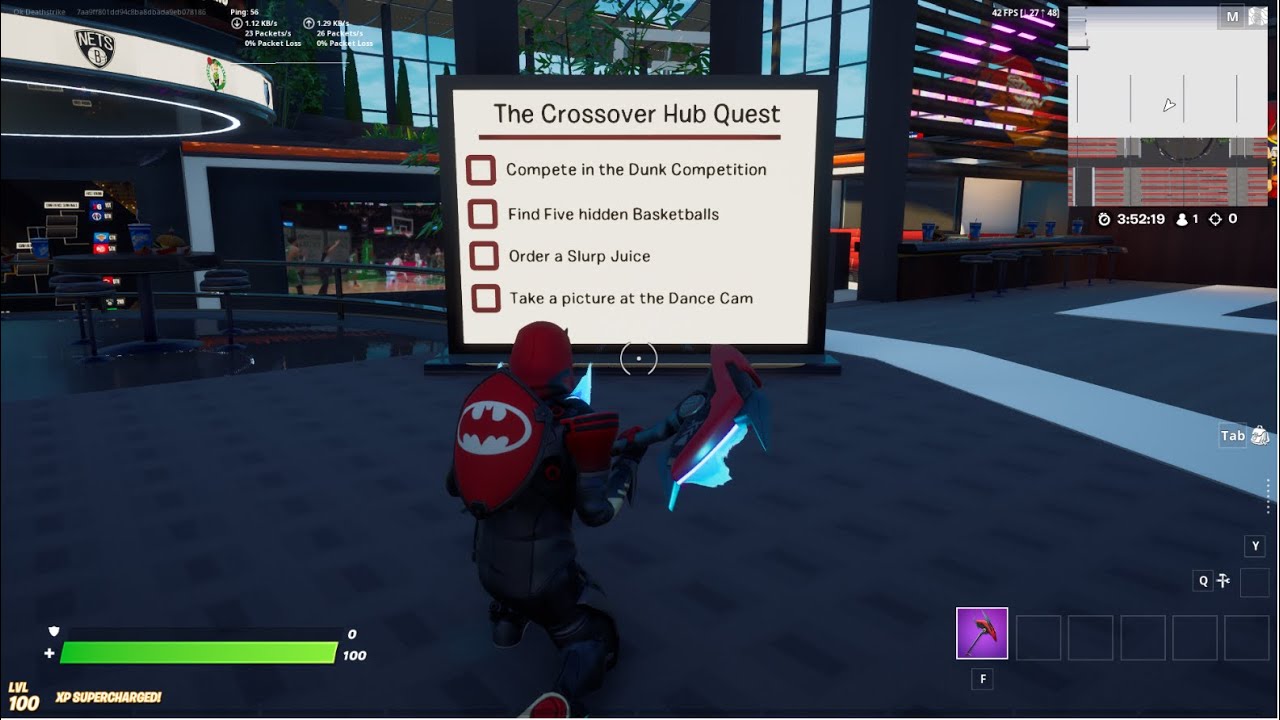 Fortnite X Nba Creative Crossover Hub Quest Youtube