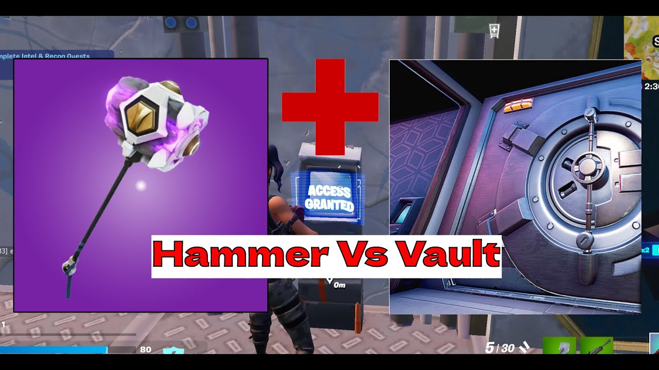 I DESTROYED The Vault With Hammer ! 😂 #shorts #fortnite #danotu #gaming ...