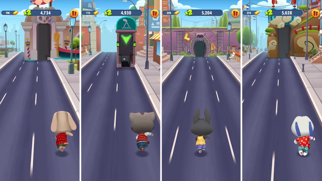 Talking Tom Gold Run: Talking Ben,Talking Tom,Talking Becca,Talking ...