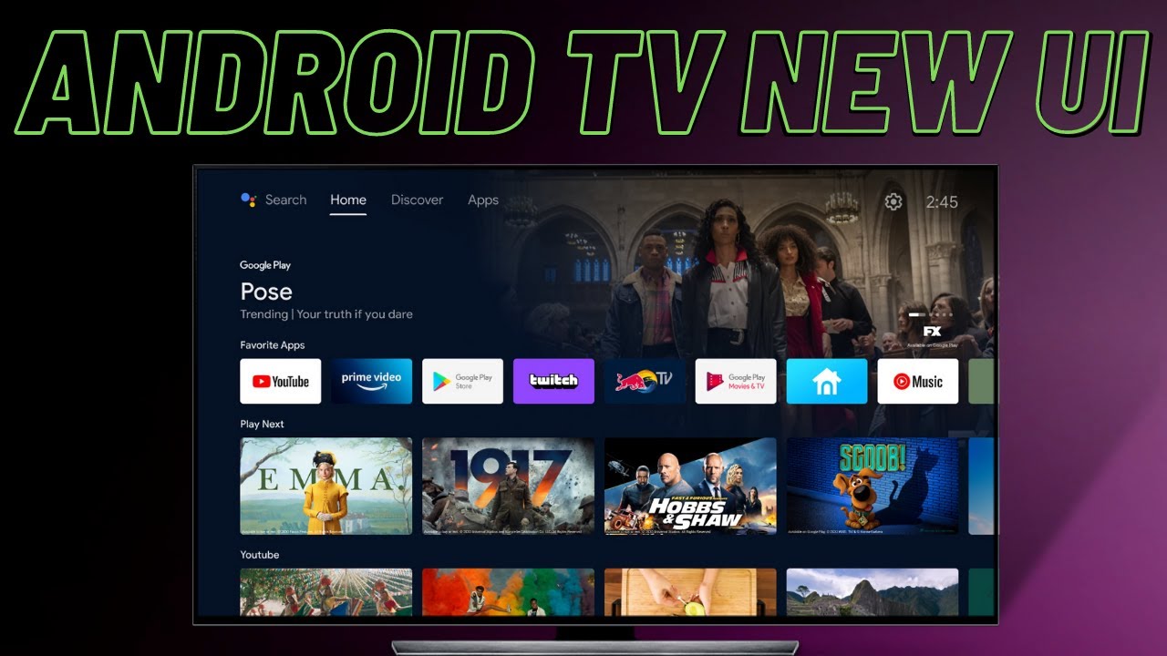 Android TV Major Upgrade : The New UI for all Android TV - YouTube