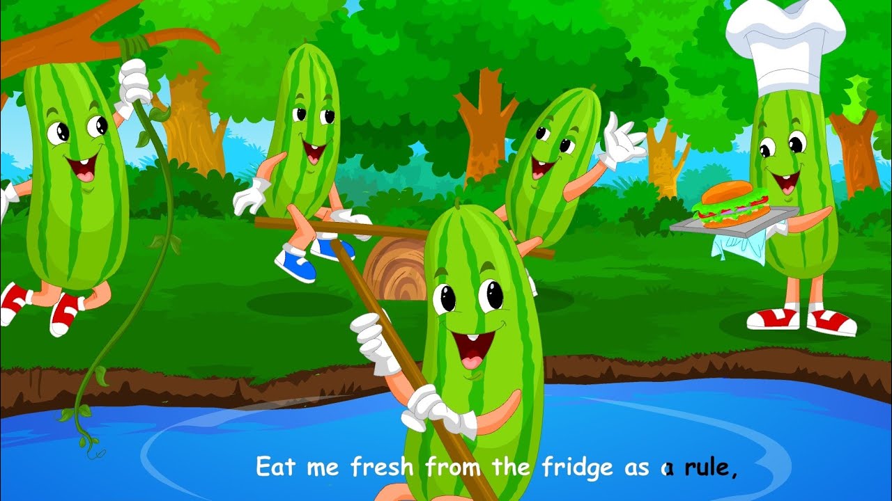 Cucumber Song for Kids | Learn About Vegetables with Bibo KidloLand ...