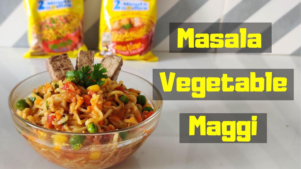 Vegetable masala Maggi | Maggi recipe with tofu | VeganHood - YouTube