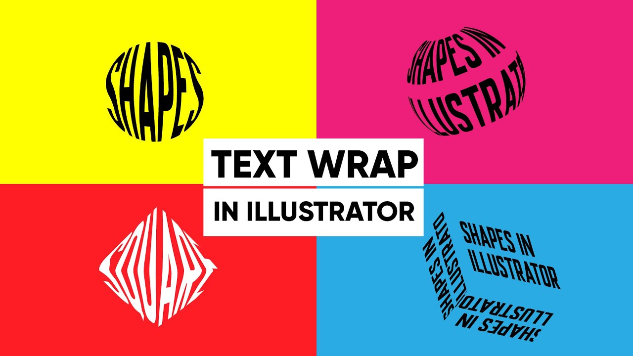 Adobe illustrator Tutorial - Wrap Text Effect in Adobe Illustrator ...