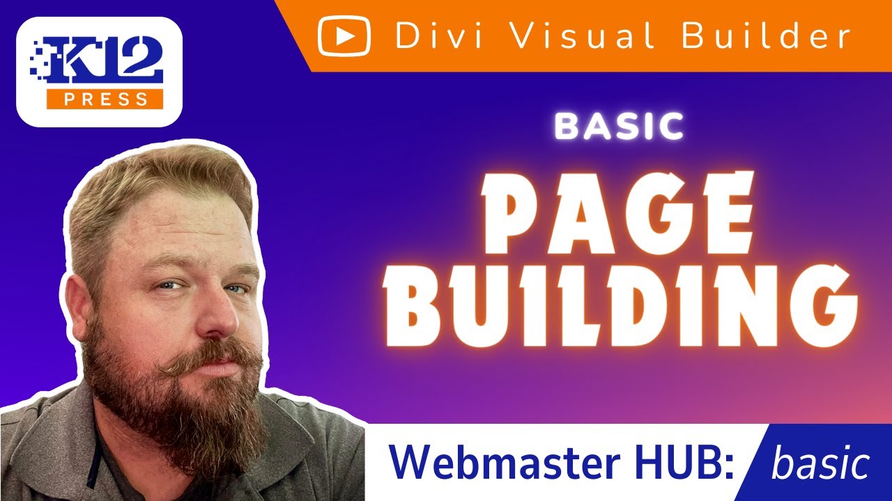 K12Press Tutorial: Basic Page Building - YouTube