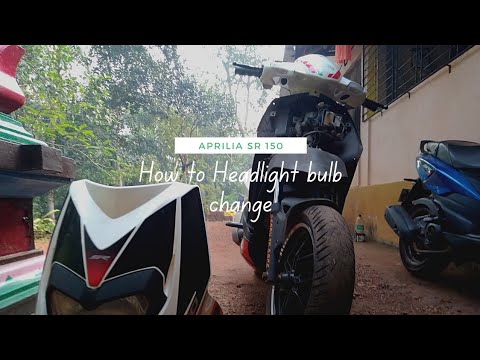 How To Change Aprilia Headlight Bulb | Aprilia sr 150 | #uno Minda bulb ...