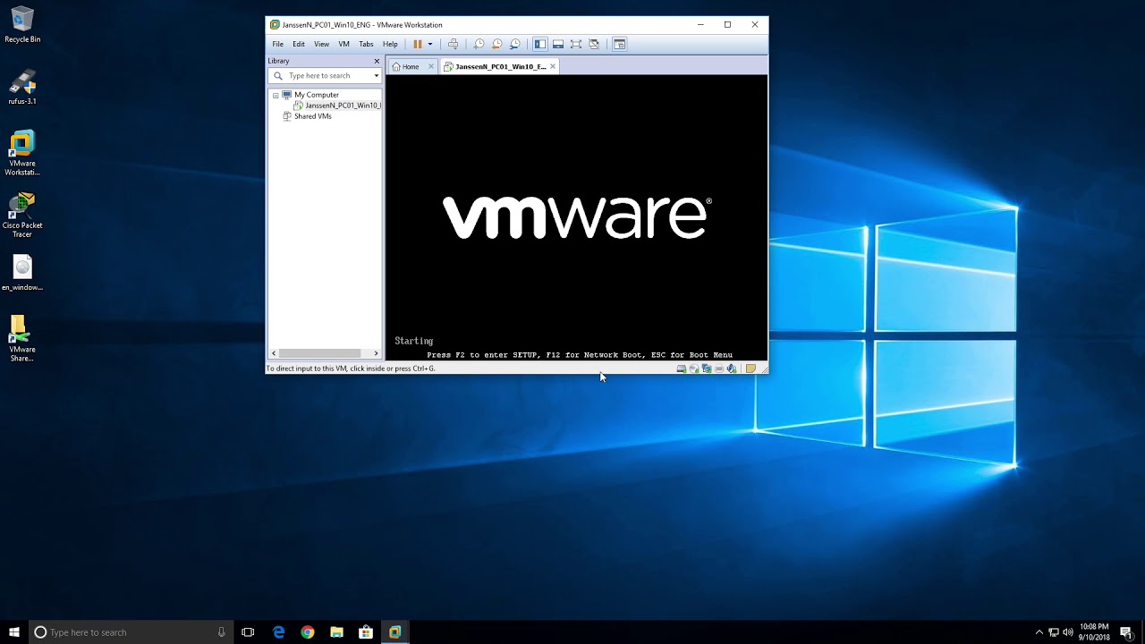 VMware - Virtualisatie Type 2 - Snapshots maken en gebruiken - YouTube