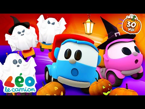 🎃 Halloween pour les voitures - Dessin animé en français | Léo le camion curieux
