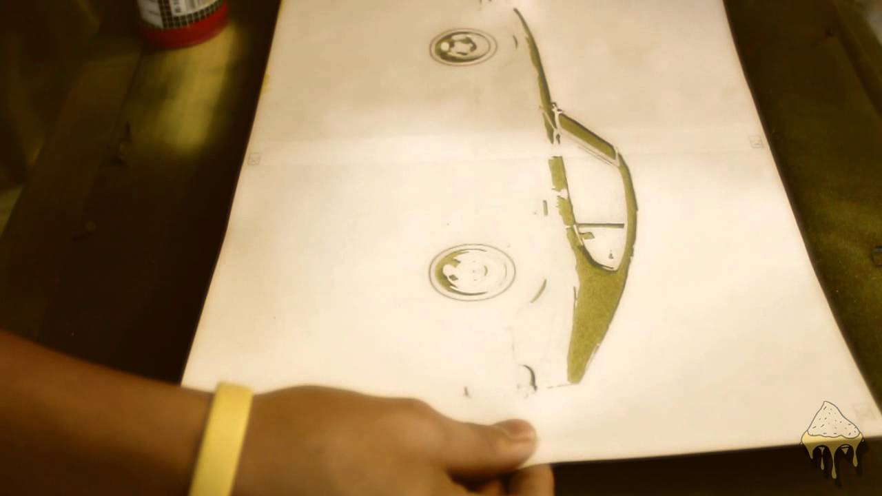 280z 4 layer stencil by BASE45 - YouTube