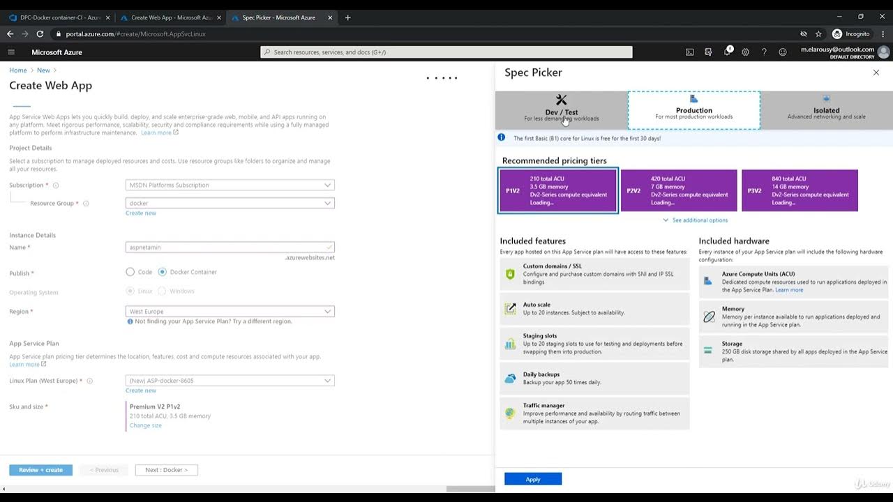 Section2-23-Create Web App for Containers Part 1 - YouTube
