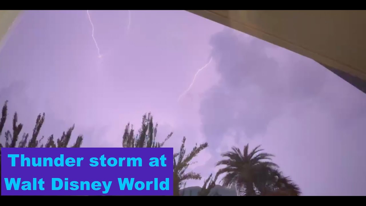 Thunderstorm at Walt Disney World - YouTube