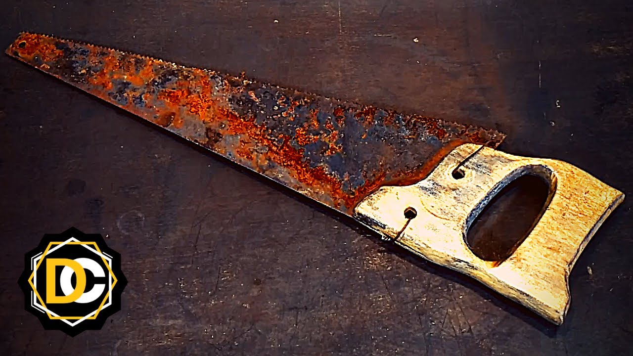 Antique Rust Hand Saw Restoration | Workshop DC - YouTube
